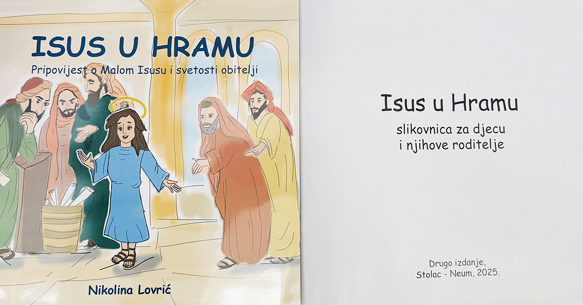 Slikovnica "Isus u hramu" - Crkva na kamenu
